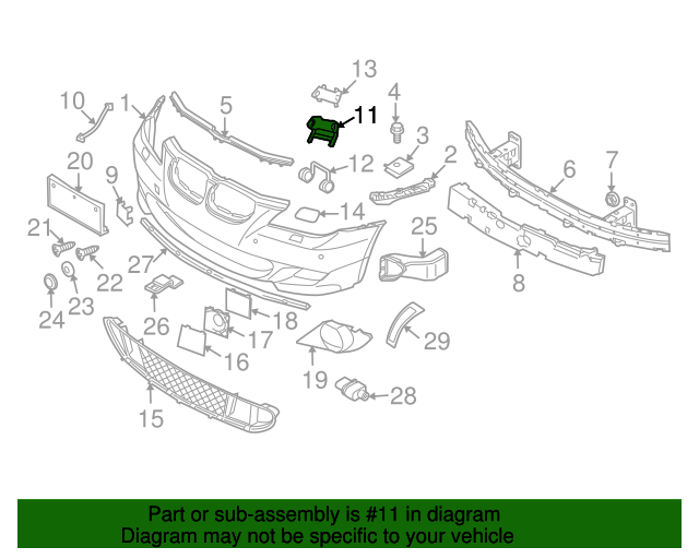 Genuine BMW 51-11-7-897-211 | Cover | FREE Shipping on Most Orders $499 ...