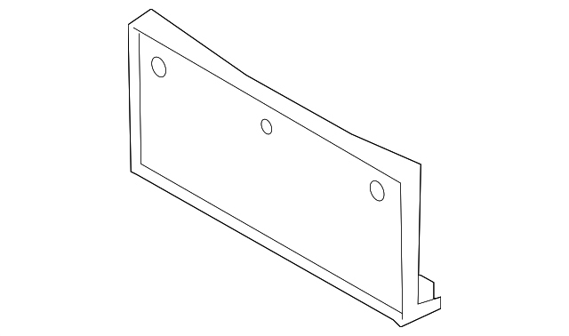 51117897272 - 2008-2010 BMW License Bracket (51-11-7-897-272) | BMW of ...