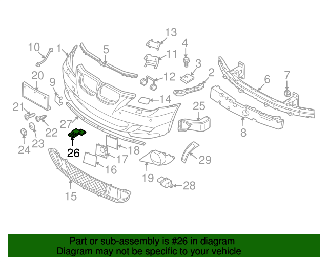 Genuine BMW 51-11-7-896-611 | Bracket | FREE Shipping on Most Orders ...