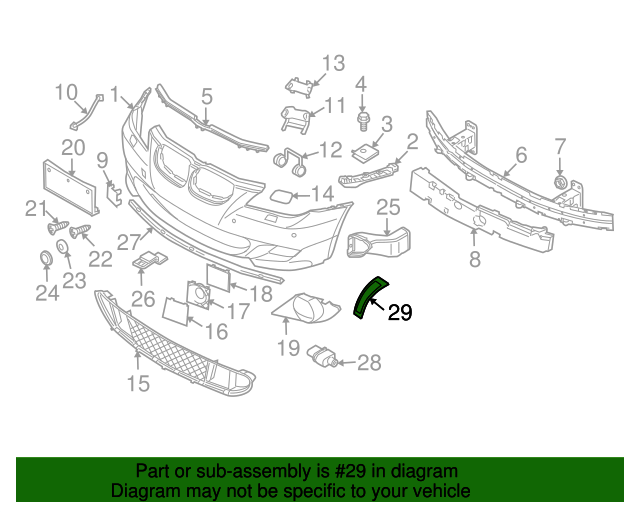 63147839087 - 2008-2010 BMW Reflector (63-14-7-839-087) | BMW of South ...