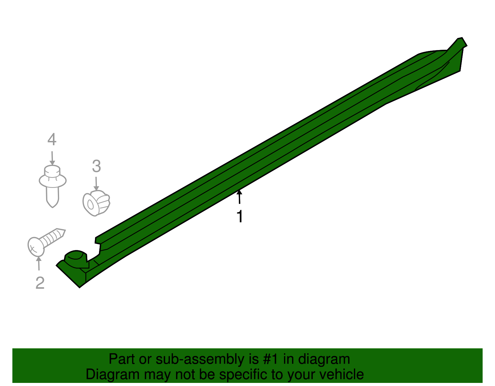 2011-2014 Nissan Maxima Rocker Molding 76851-ZX75A | Nissan Parts Central