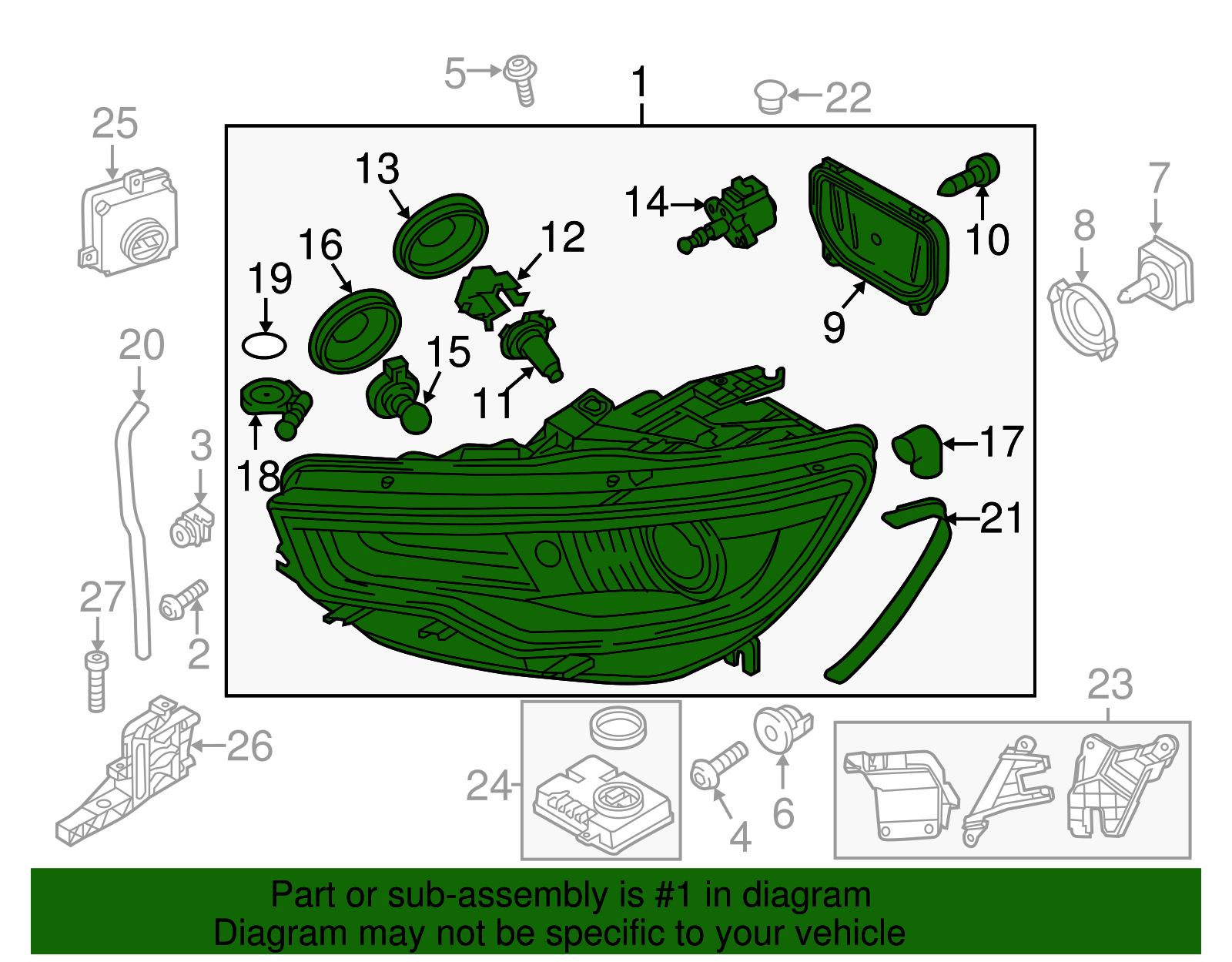 4G0-941-043-E - Headlamp Assembly 2012-2015 Audi | AutoNation Parts