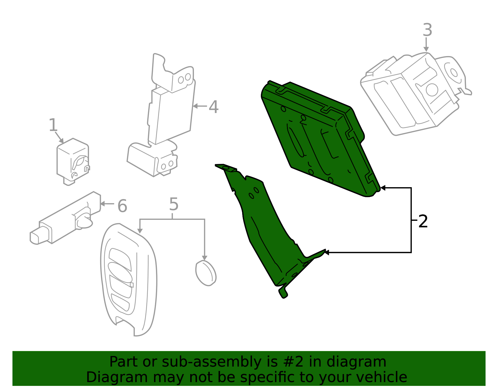 88801XC000 - High-Quality Keyless Entry Module for 2019-2020 Subaru ...
