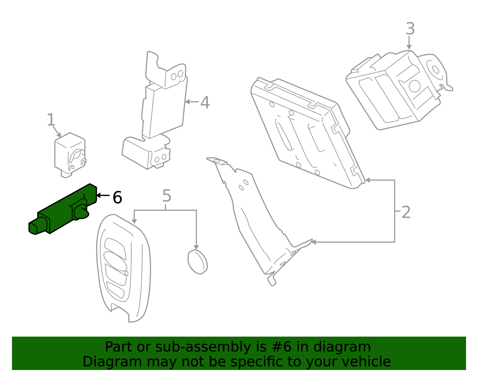 2019-2024 Subaru Ascent Antenna 88851XC01C | Subaru Parts Store