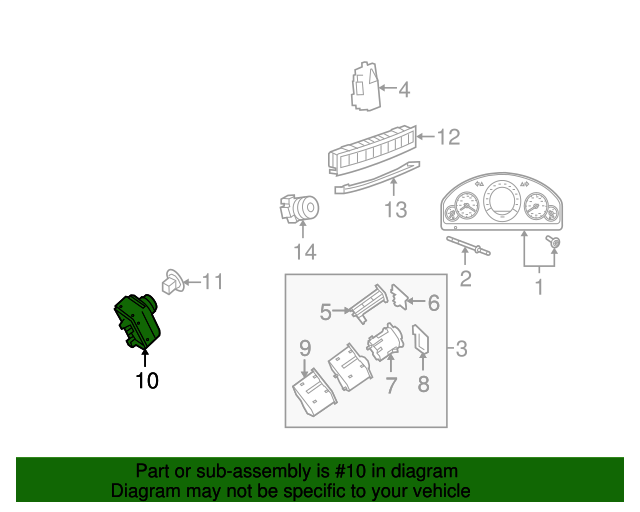 212-905-67-01 - Ignition Switch 2010-2021 Mercedes-Benz | AutoNation Parts