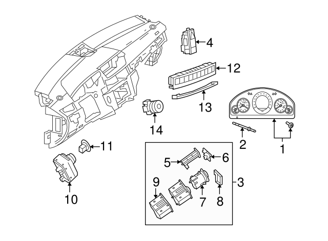 212-905-67-01 - Ignition Switch 2010-2021 Mercedes-Benz | AutoNation Parts