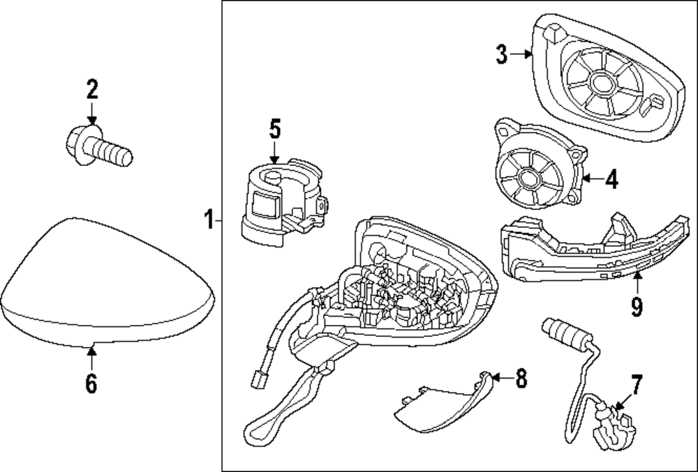 96373-5MP2H - Mirror Cover - 2023-2025 Nissan ARIYA | Nissan OEM Parts ...