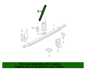 2000-2006 GM Rear Shock Absorber 19300053 | Auto Parts Express