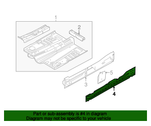 2011-2019 Ford Inner Rocker BB5Z-7810143-A | OEM Parts Online