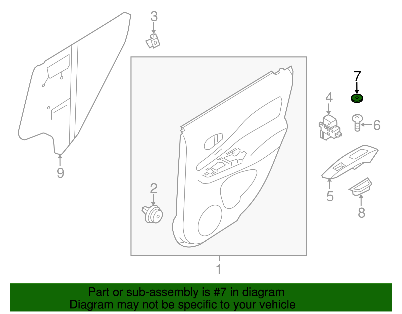 2014-2019 Nissan Versa Note Switch Bezel Cap 82945-3WC0A | Ziegler ...