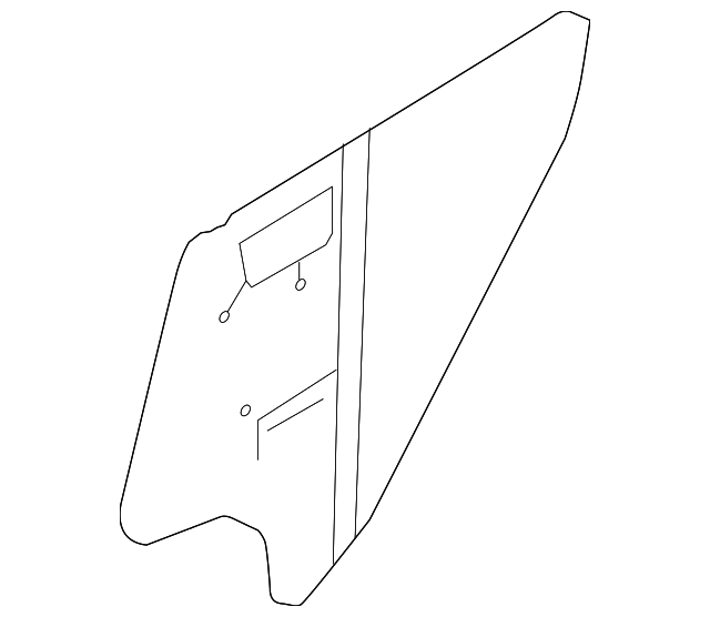 2014-2019 Nissan Versa Note Water Deflector 82860-3WC0A | QuirkParts