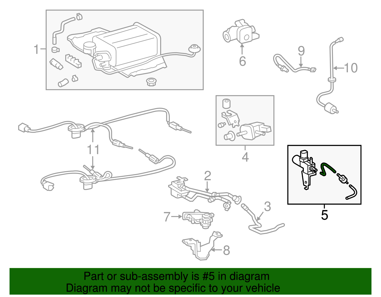 2013-2016 Lexus LS600h Vacuum Regulator 25860-38040 | Retail ...