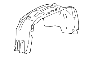 2016-2019 Chevrolet Driver Side Front Wheelhouse Liner 84082131 GM ...