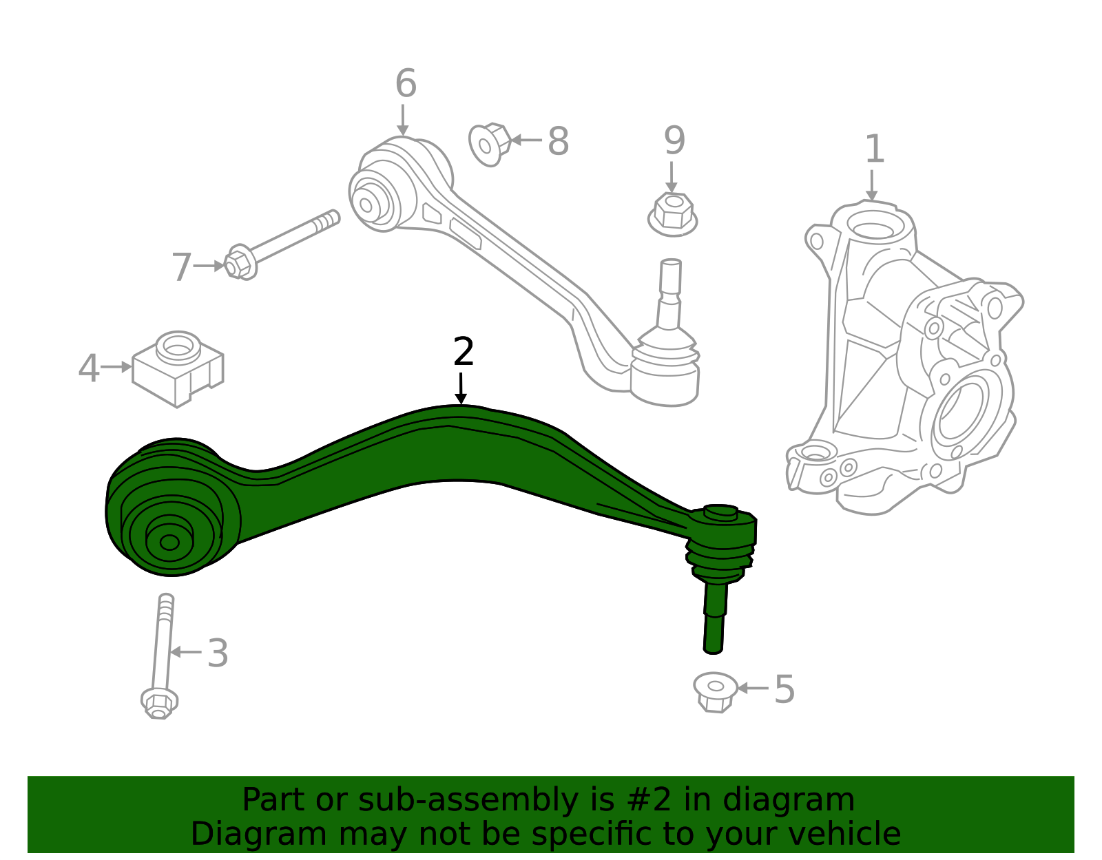 2019-2025 BMW | Front Control Arm | 31106894663 | BMW OEM Parts Store