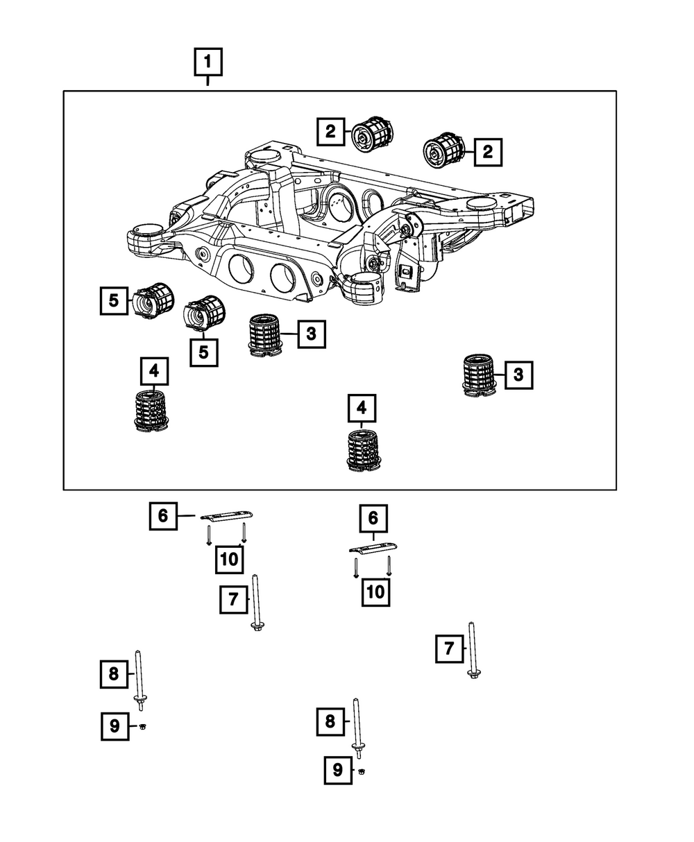 2024-2025 Mopar Suspension Brace 68622348AB | My Mopar Parts