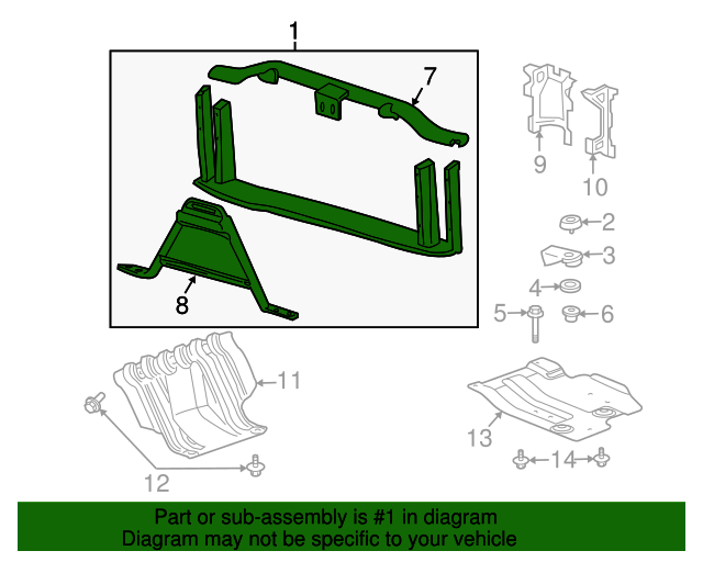 20840495 Support - New OEM Part From GM Parts Direct | GM Parts Store