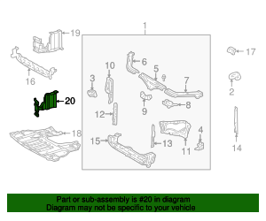 51444-30161 - Under Cover 1998-2010 Lexus | AutoNationParts.com