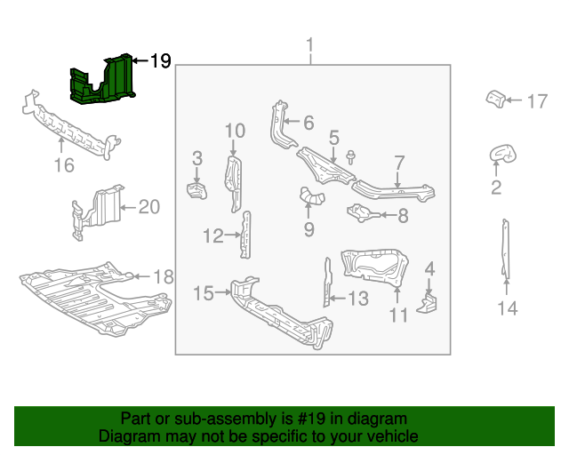 51443-30131 - Under Cover 1998-2010 Lexus | AutoNationParts.com