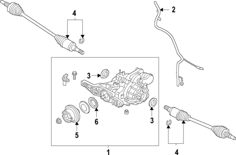 Rear Axle for 2021 Ford Bronco Sport | Gene Messer Ford Parts