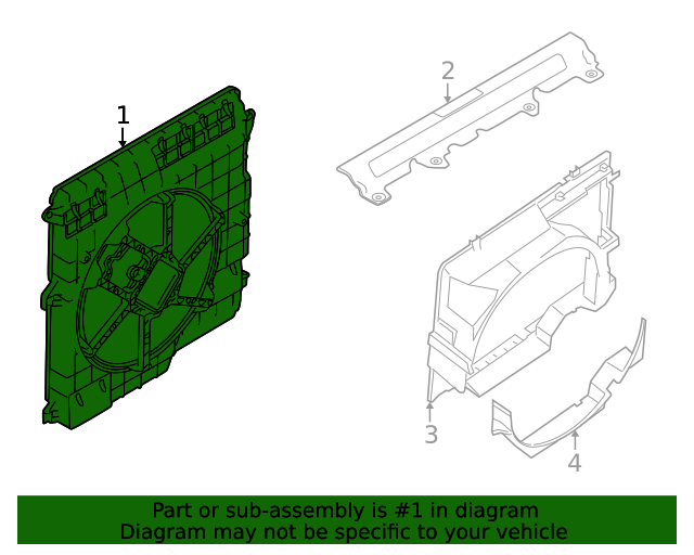 2020-2023 Nissan Frontier Fan Assembly 21481-9BU0A | QuirkParts