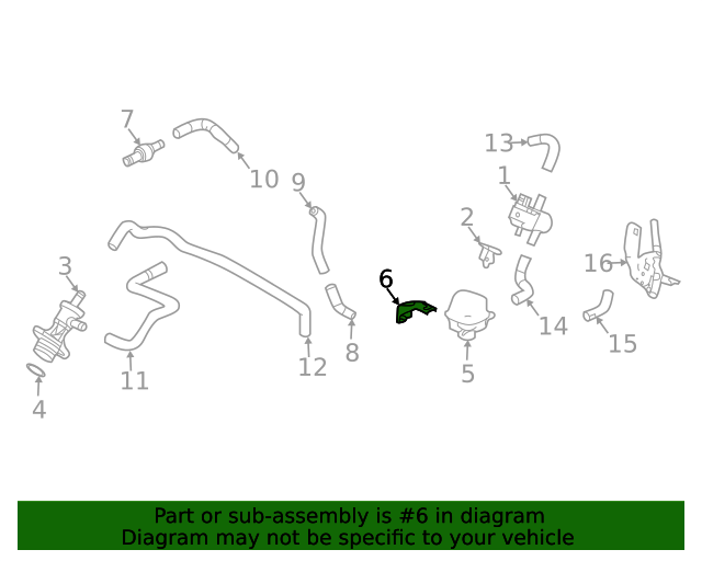 36165-RPY-G00 - Stay, Purge Joint 2017-2020 Honda Civic | Honda Parts ...