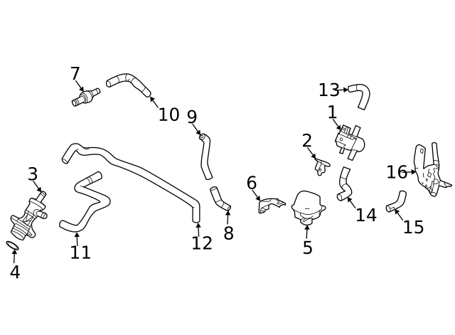 36161-RPY-G00 - Purge Valve Bracket 2017-2021 Honda Civic | Honda Parts ...