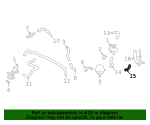 2017-2020 Honda Civic Tube, Purge (H) 36174-5MS-H00 | Honda Parts Online