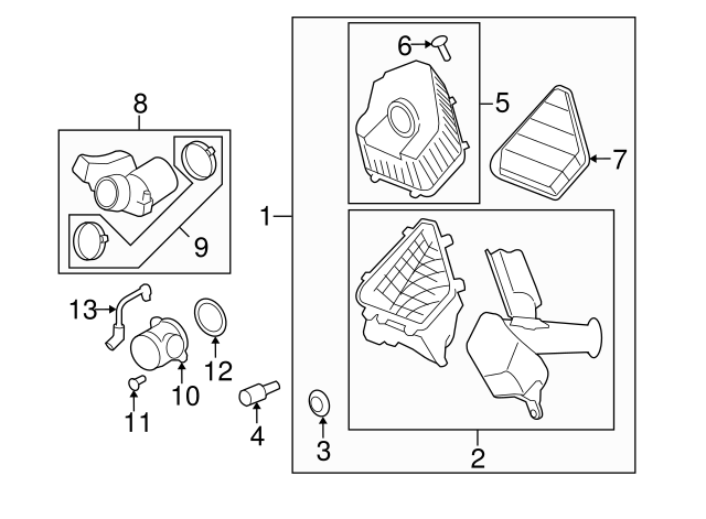 2009-2011 Buick Enclave Positive Crankcase Ventilation (PCV) Tube ...