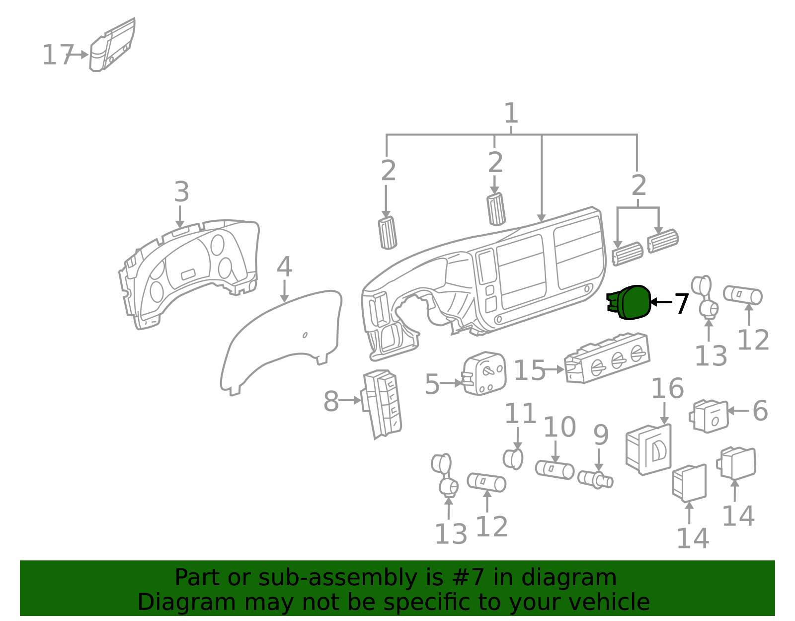 20929489 - Electronic Traction Control Switch Assembly with Electronic ...