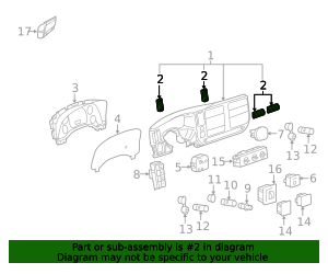1994-2021 GM Instrument Panel Outer Air Outlet 23135645 | GMPartsDirect.com