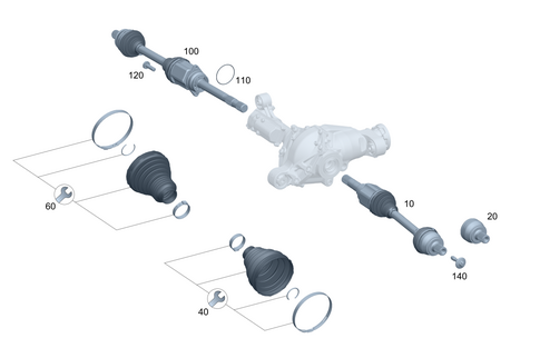 Front Axle Shaft for 2025 Mercedes-Benz G63 AMG | Mercedes-Benz USA Parts