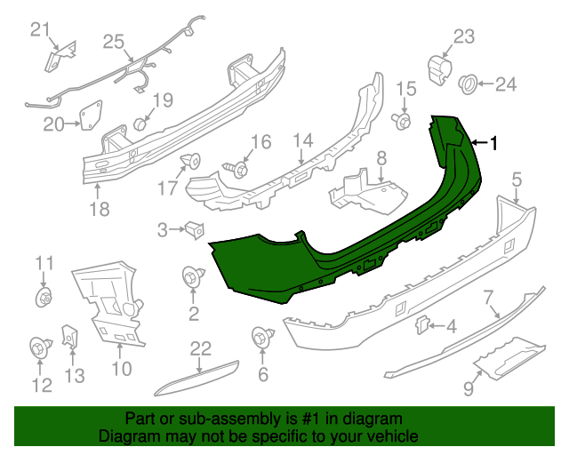 51122993568 - 2013-2015 BMW X1 Bumper Cover (51-12-2-993-568) | BMW of ...