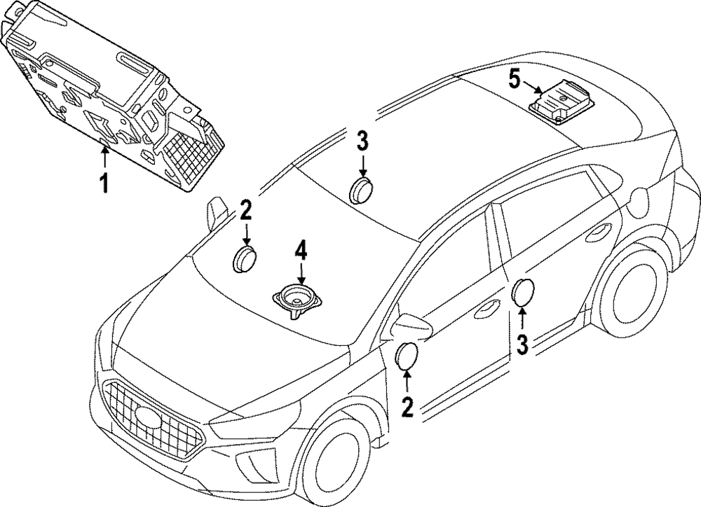 2022-2024 Hyundai Ioniq 5 Receiver 96560-GI580 | QuirkParts