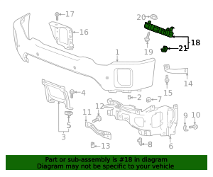 2020-2024 GMC Driver Side Front Bumper Fascia Guide (Replaces 84849940 ...