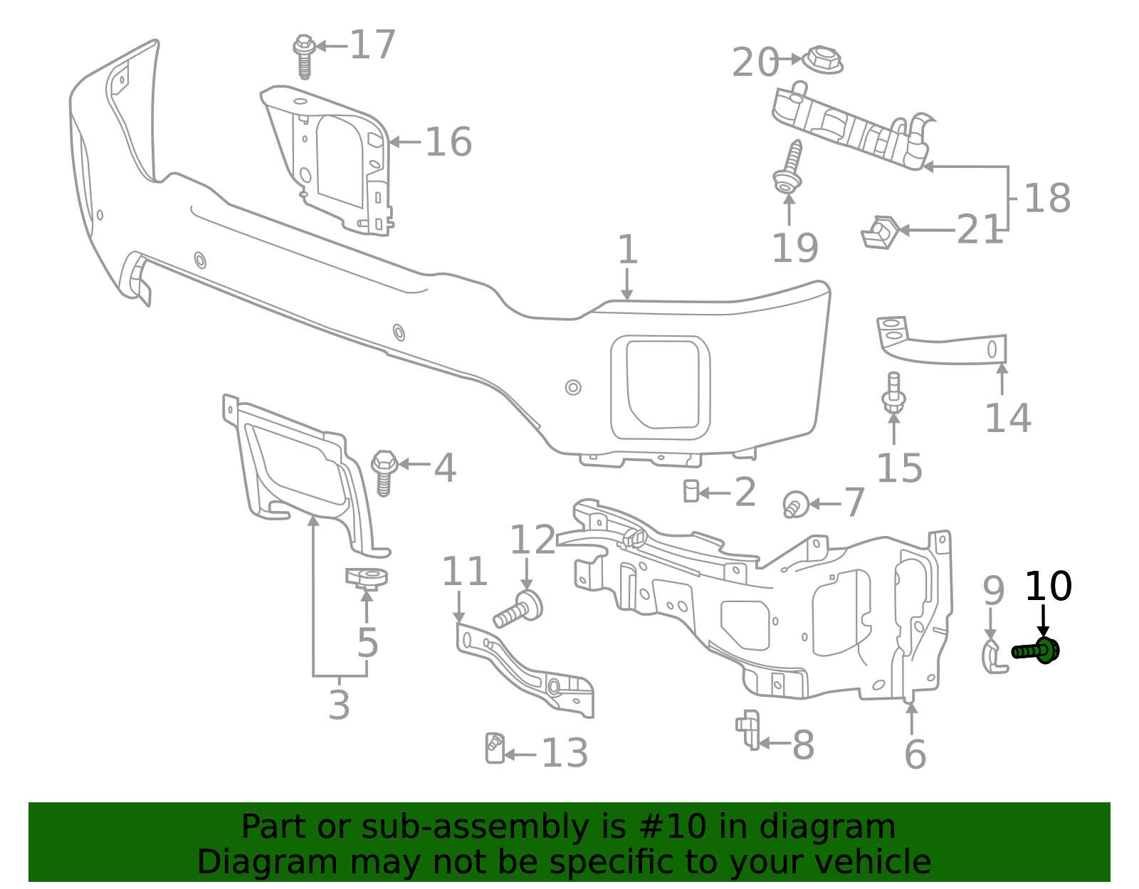 2019-2025 GM Multi-Purpose Bolt 11611334 | TascaParts.com
