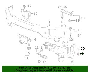 2019-2025 GM Multi-Purpose Bolt (THIS IS A DINGLE BOLT, NOT A PACKAGE ...