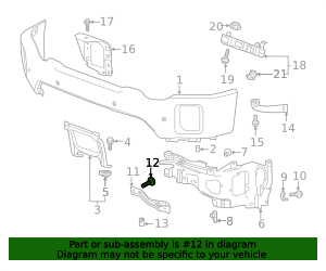 2020-2024 GM M6x1.0x25mm Multi-Purpose Bolt 11601916 GM | GMPartsDirect.com