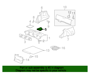 84552-SNA-A01ZE - Grille, L Speaker *YR400L* (Sienna Beige) - 2009-2011 ...