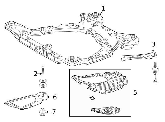 51420-0E041 - Under Cover 2020-2024 Toyota | AutoNationParts.com