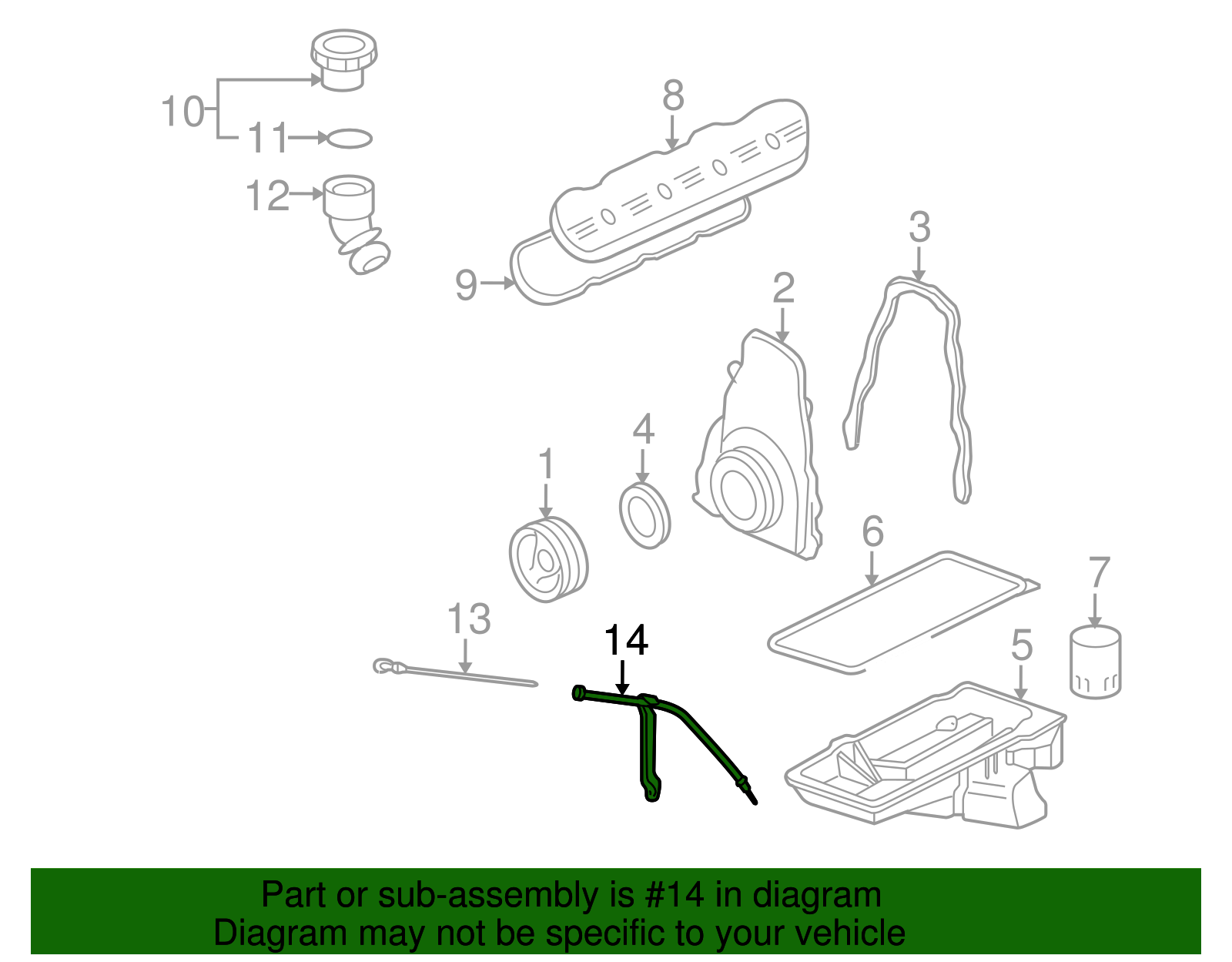 12609269 - Engine Oil Dipstick Tube 1999-2020 GM | GM Wholesale Direct