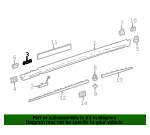 222-698-01-27 - Rocker Molding Upper Mount 2014-2020 Mercedes-Benz ...