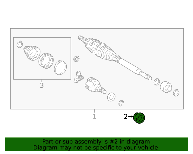2023-2024 Toyota Axle Seal 90311-50062 | OEM Parts Online