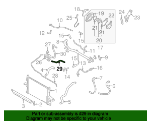 2003-2005 Volvo XC90 Overflow Hose 30680926 | TascaParts.com