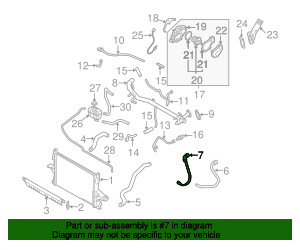 30745316 - HVAC Heater Hose 2003-2005 Volvo XC90 | AutoNationParts.com