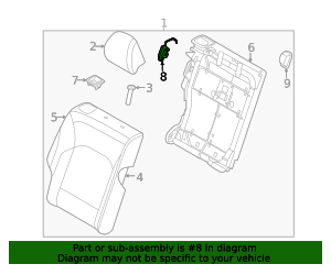 89490-K0000 - Folding Seat Latch 2020-2025 Kia Soul | Kia.Parts Store
