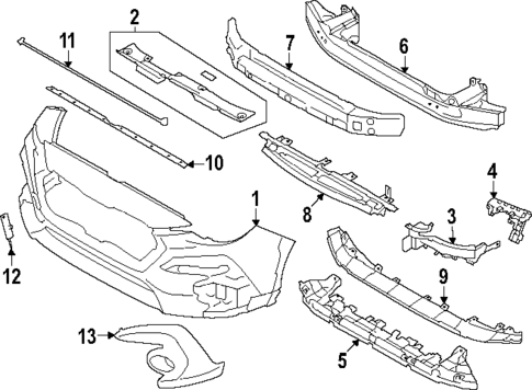 Bumper & Components - Front for 2024 Subaru Crosstrek | Subaru Parts Guys