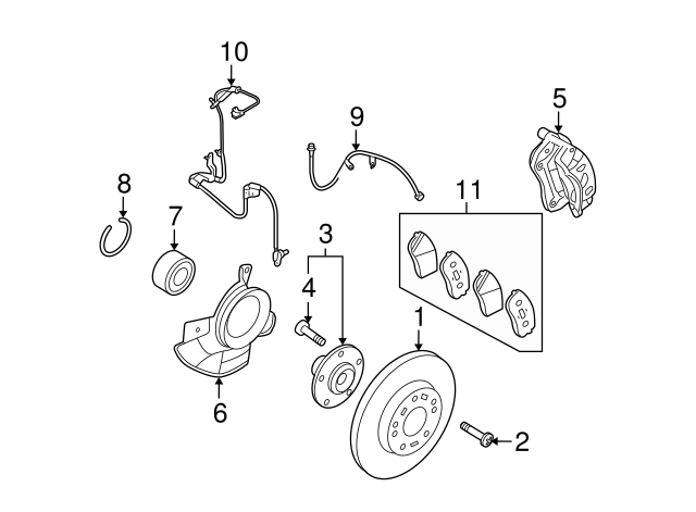51750-39603 - Hub Assembly 2006-2016 Kia | Kia Cheap Parts