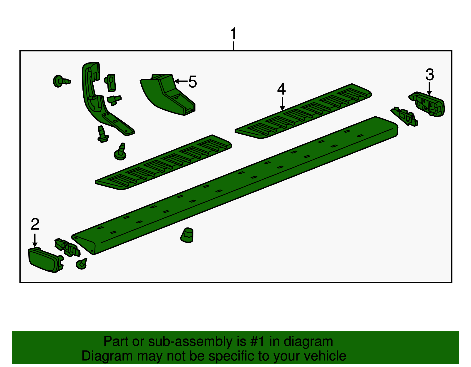 2014-2019 GM Running Board Step 84106505 GM | GMPartsDirect.com