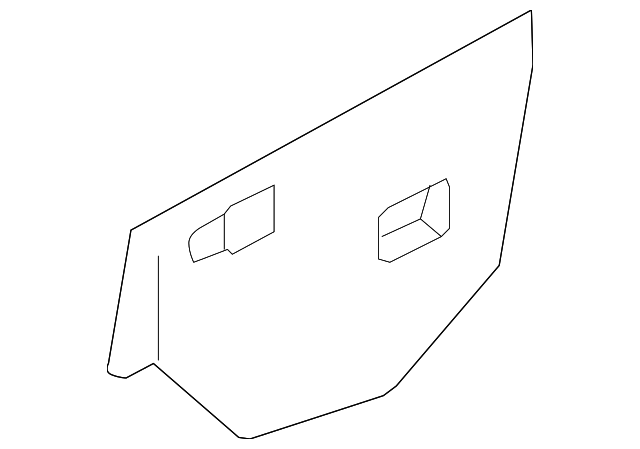 2007-2012 Nissan Versa Water Deflector 80861-ZW40A | QuirkParts