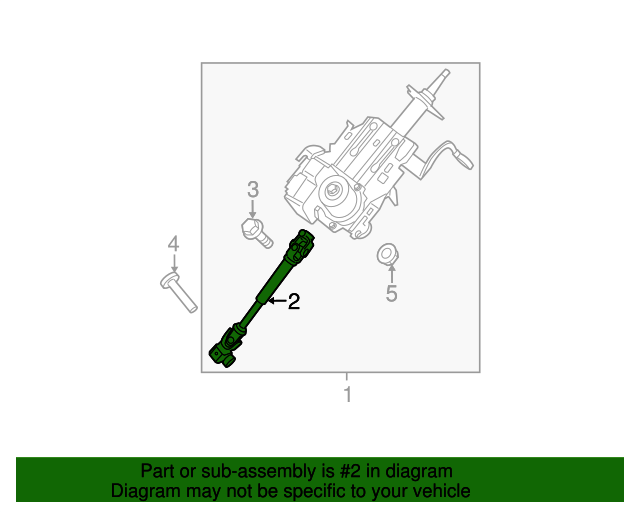 2007-2012 Nissan Sentra Lower Coupling 48080-ET00B | TascaParts.com